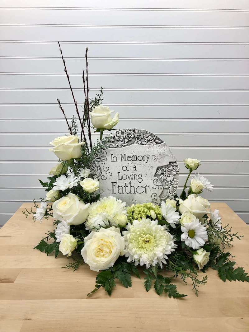 Memorial Stone Arrangement | Calumet Floral & Gifts